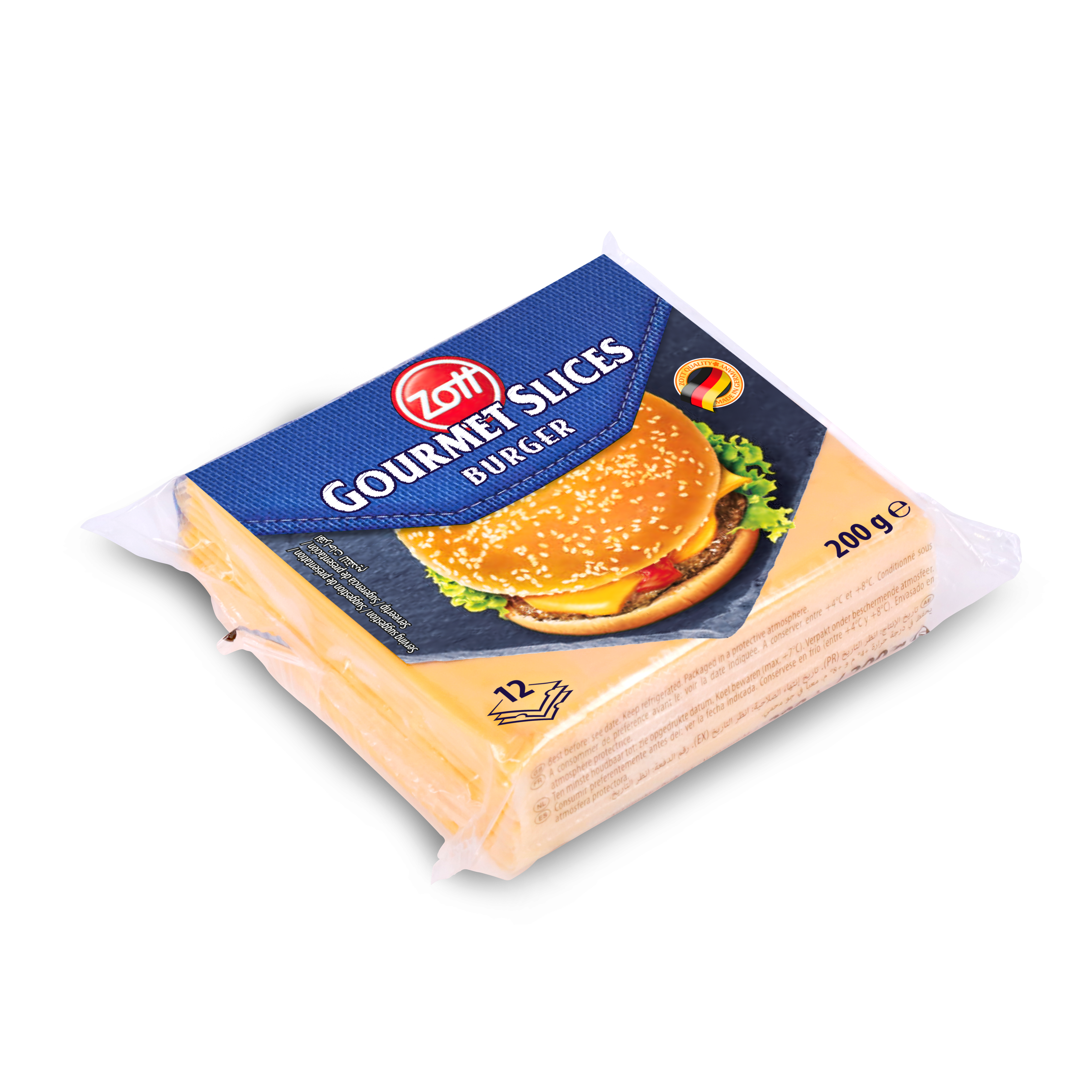 PROCESSED CHEESE SLICES 200G – BURGER – Moussallem Group